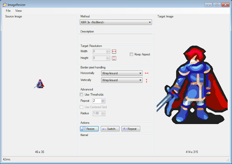 Image Resizer (specially for upscaling Pixel Art) | Adventure Game Studio